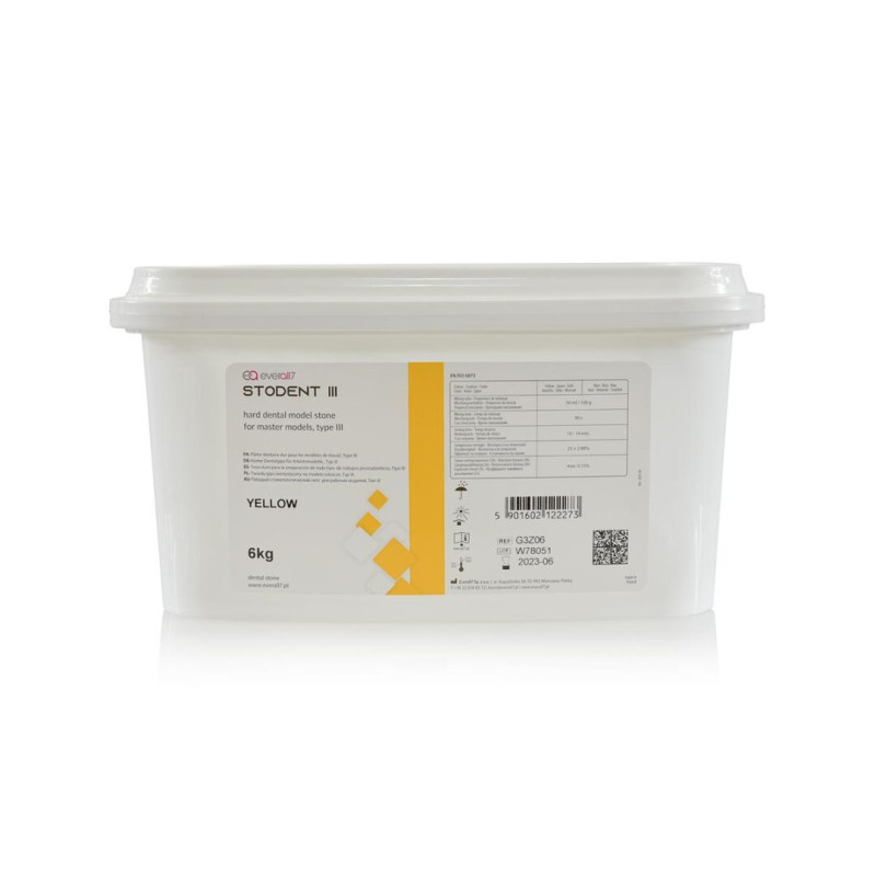Gips protetyczny klasa III STODENT żółty 6kg EVERALL7